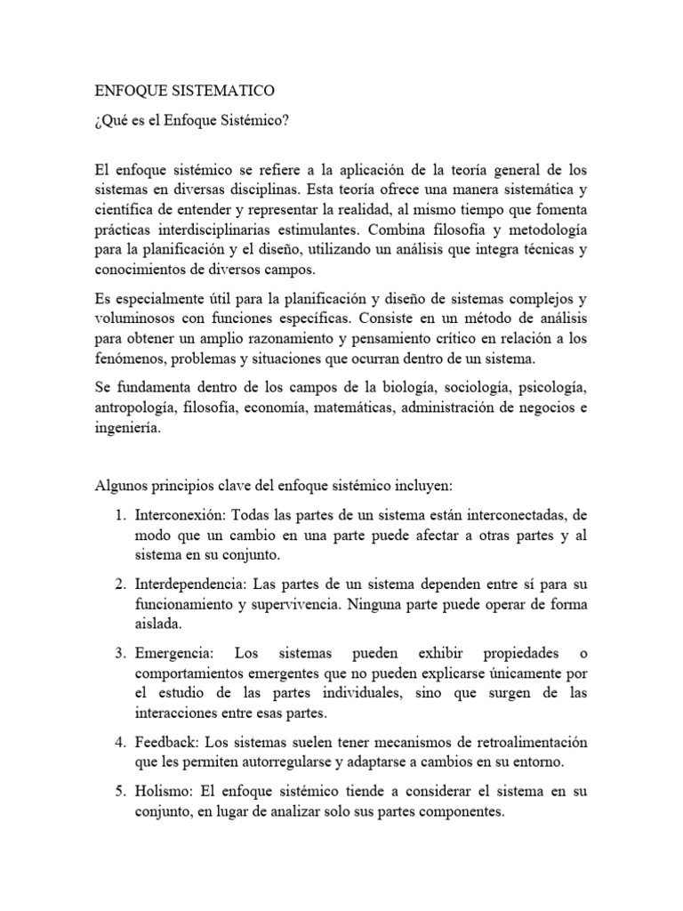 ENFOQUE SISTEMATICO Tarea Gupal 29 de Febrero | PDF | Ciencia y matemáticas