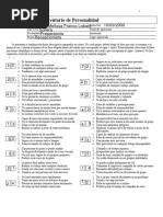 Cuadernillo Test de Gordon Perfil e Inventario de Personalidad | PDF ...