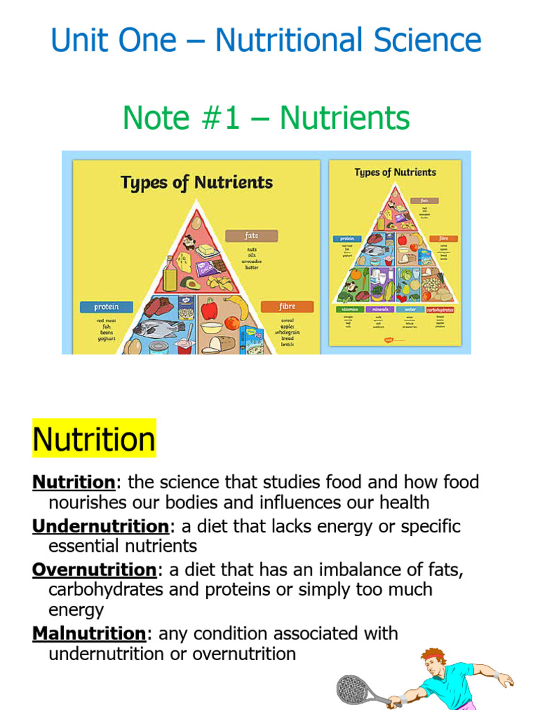 Unit 1 - Note #1 - Nutrition | PDF | Nutrients | Nutrition