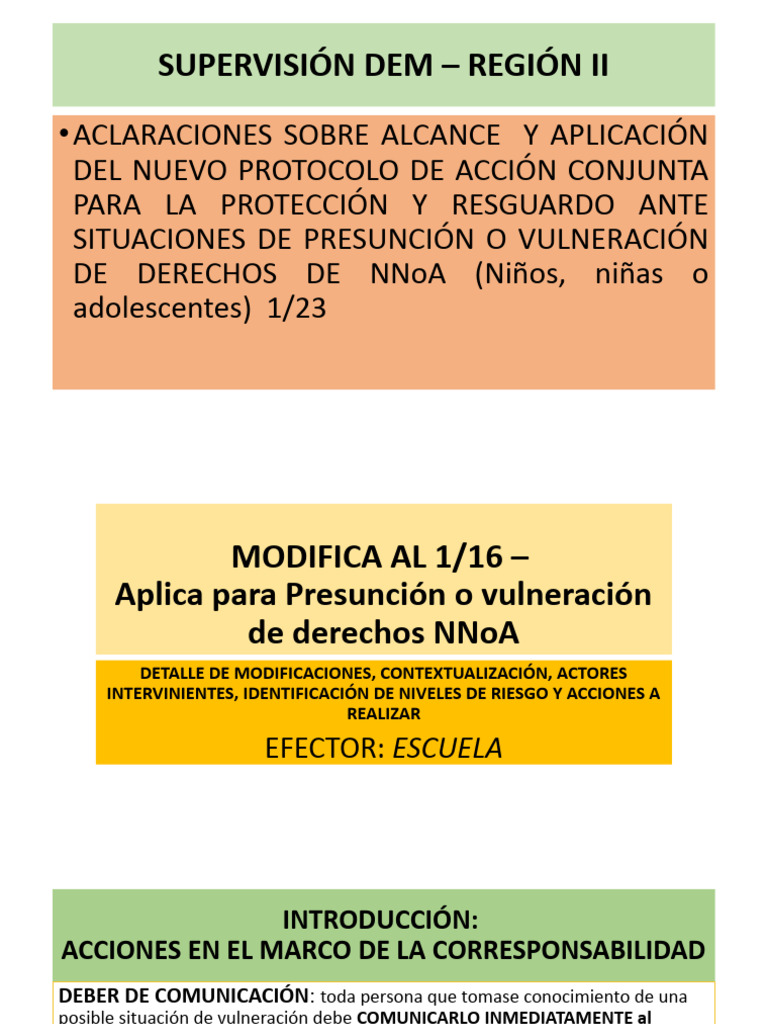 Supervisión Dem - Aclaraciones Protocolo 1-23 | Descargar gratis PDF ...