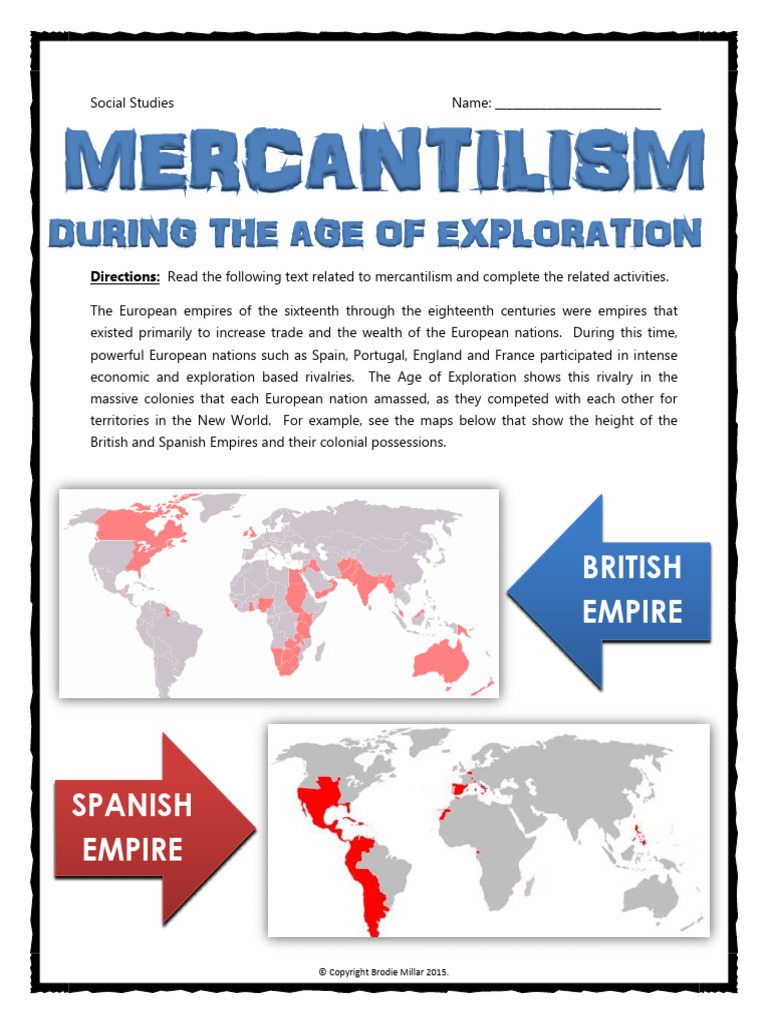 Mercantilism Reading | PDF | Mercantilism | The Wealth Of Nations