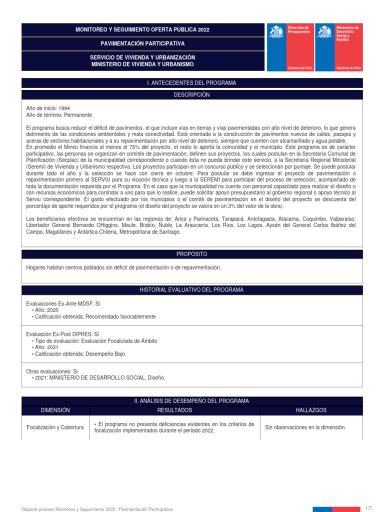 Minvu | PDF | Presupuesto