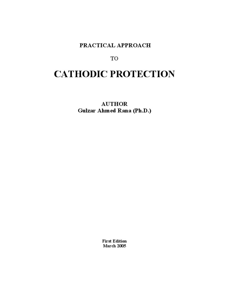 Cathodic Protection: A Practical Guide | PDF | Electric Current ...