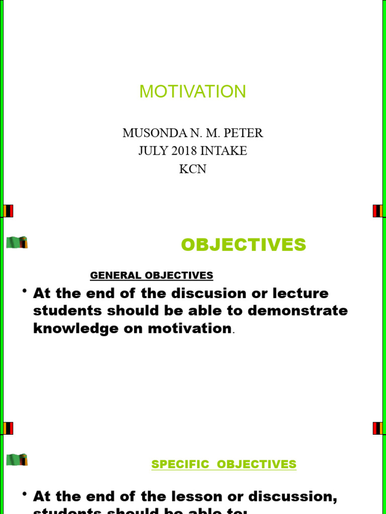 Peter Musonda Motivation Two Factor Theory | PDF | Motivational ...