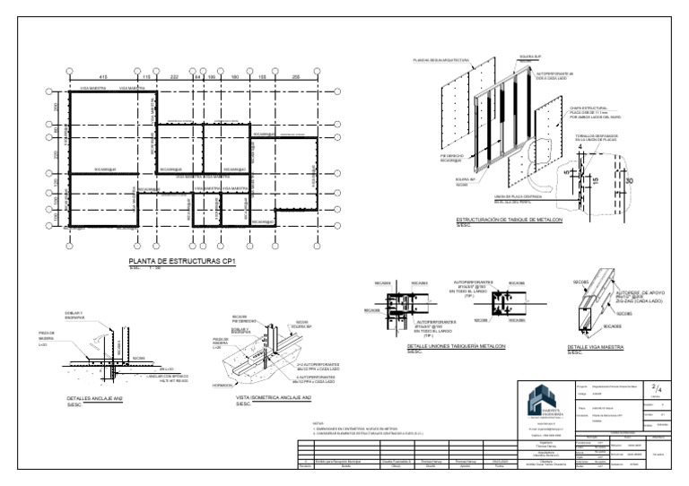 23031R-101 - Rev0 - Planta de Estructura CP1 | PDF | Ingeniero civil ...