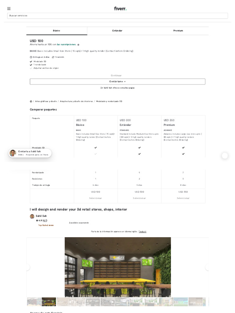 Design and render your 3d retail stores, shops, interior de Sahildesign1 _ Fiverr 2 | PDF ...