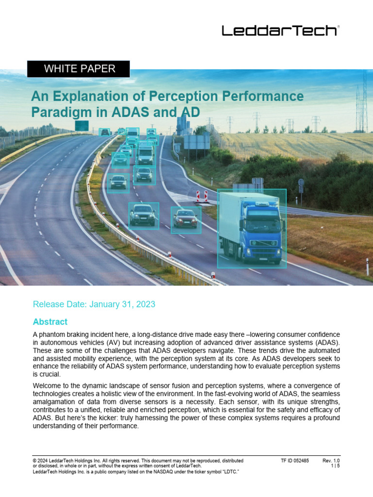 White Paper an Explanation of Perception Performance Paradigm V1.0 en 1 ...