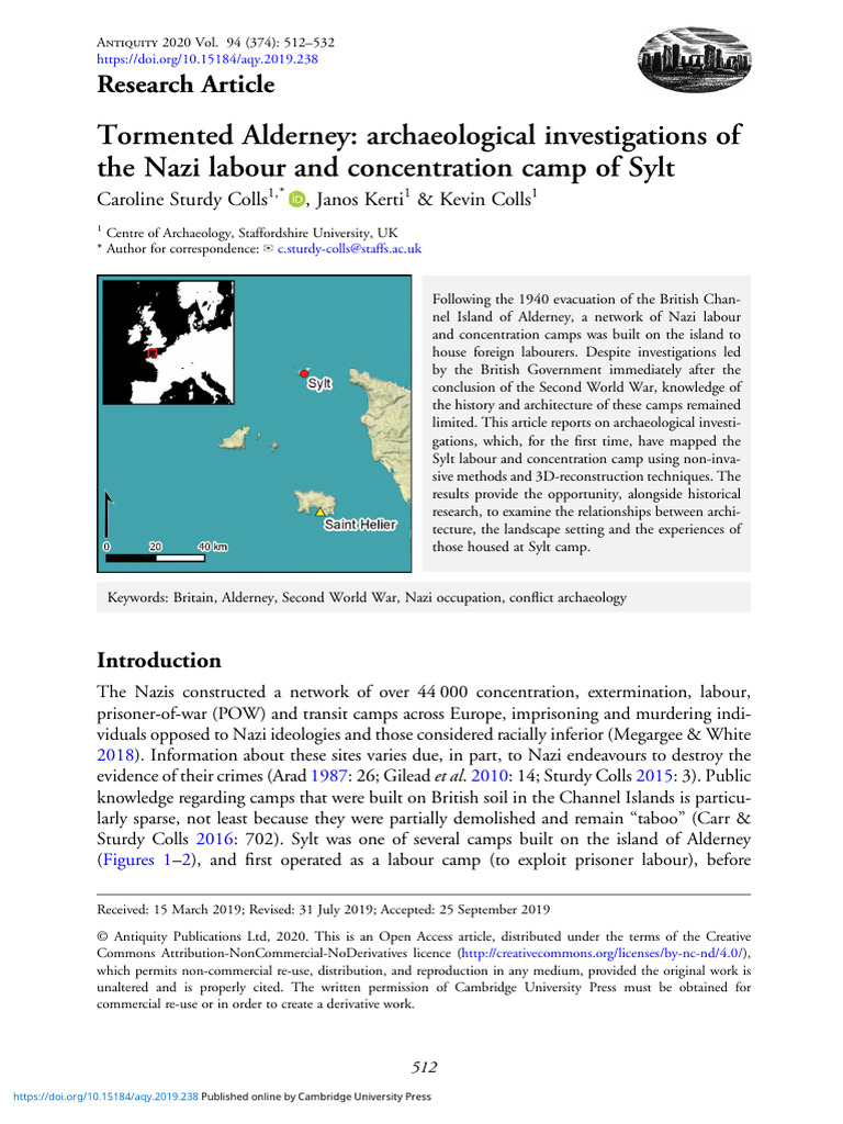 Tormented Alderney: Archaeological Investigations of The Nazi Labour ...