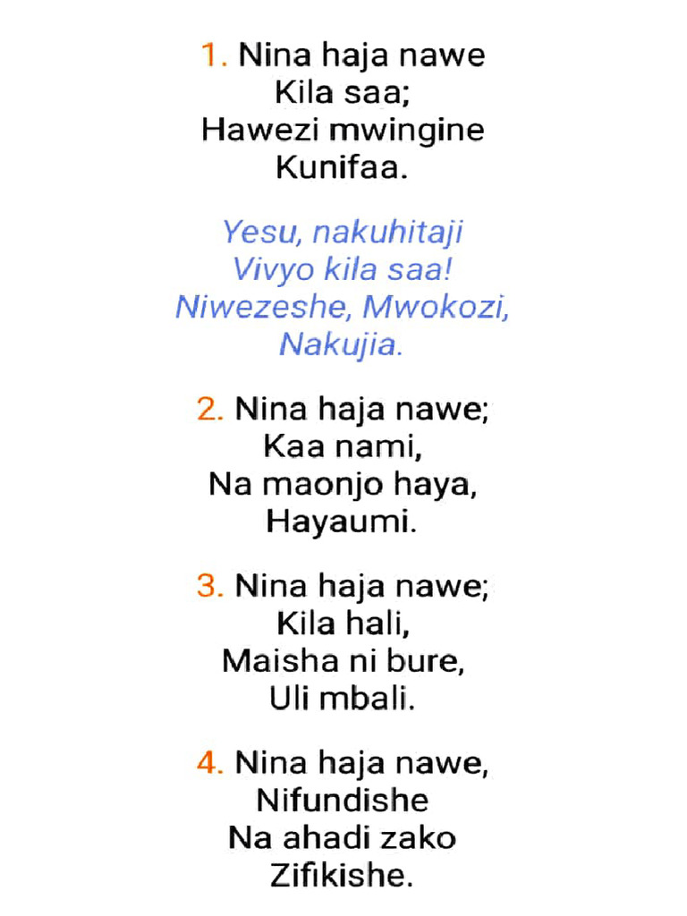 Nina Haja Nawe | PDF