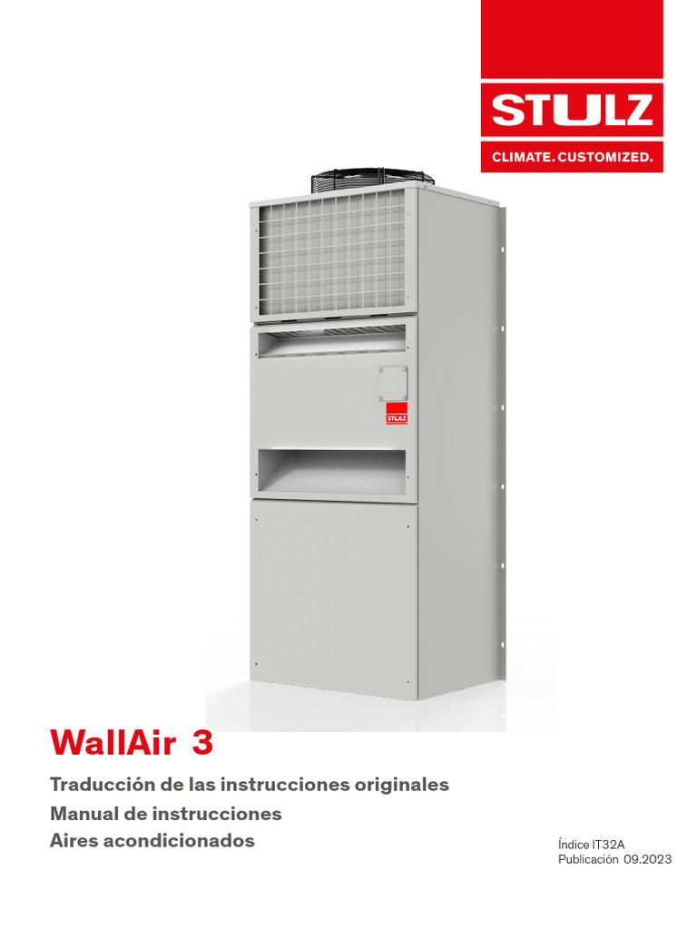Stulz WallAir3 WXD-32A-0923 Es | PDF | Refrigerante | Fuente de alimentación