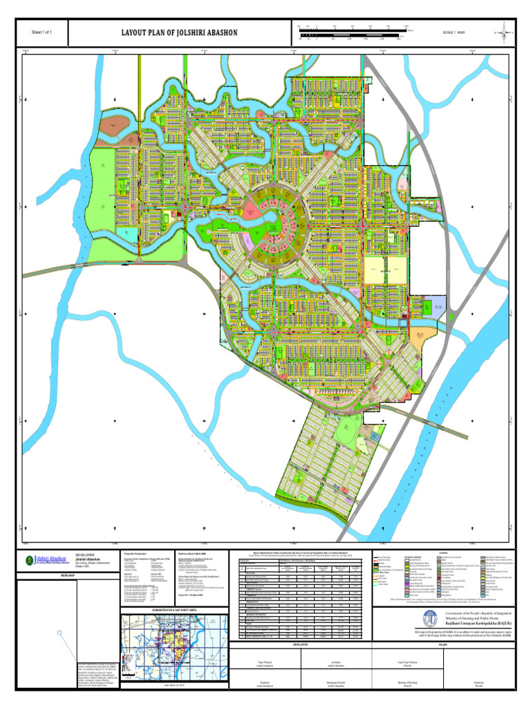 Layout Plan of Jolshiri Abashon | PDF