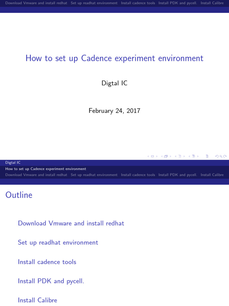 How To Set Up Cadence Environment | PDF | Computer Engineering | Computer Architecture