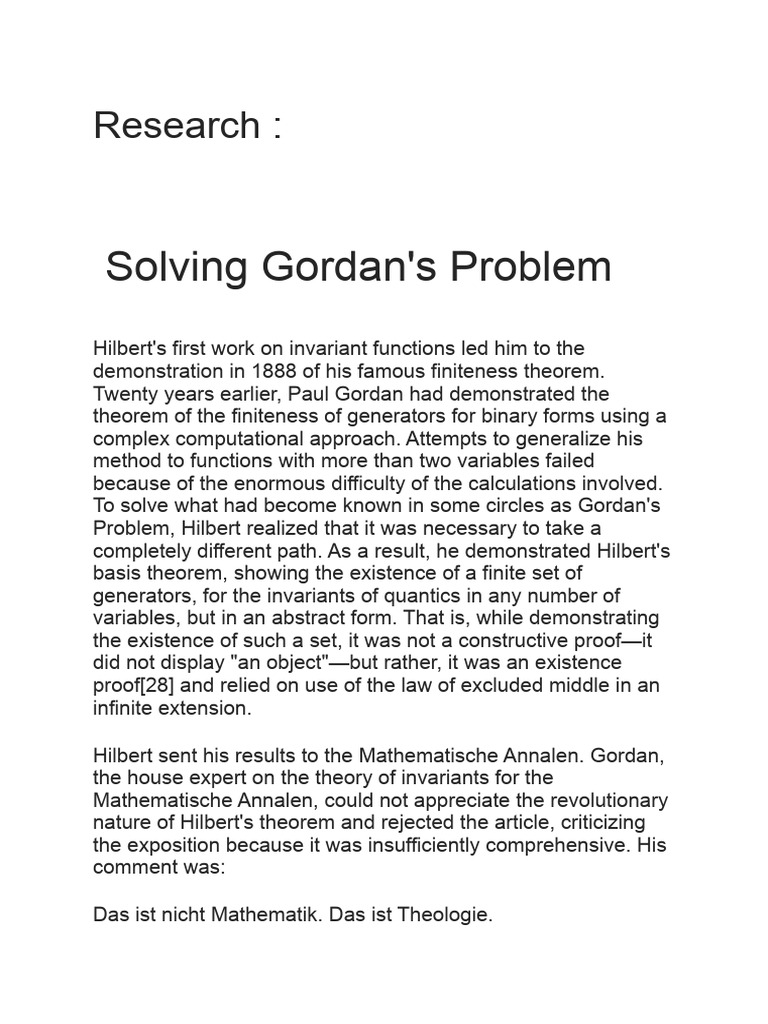 David Hilbert - 240222 - 141820 | PDF | Mathematical Logic | Field ...