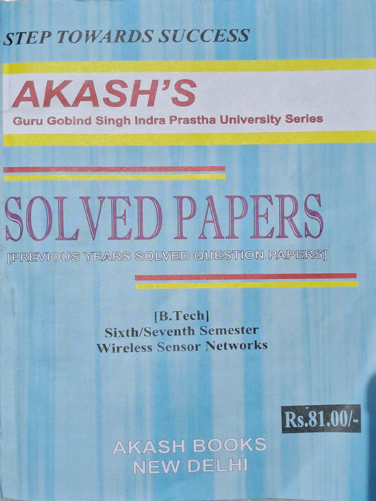 Wireless Sensor Networks Akash 6th Sem 23-24 | PDF