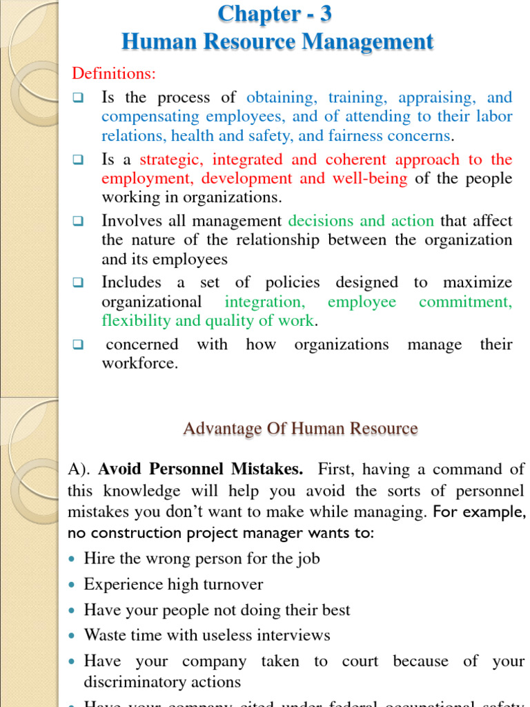 Human Resource Management Guide | PDF | Strategic Management | Strategic Planning