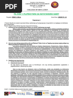 Halimbawa NG Learning Objectives Filipino | PDF