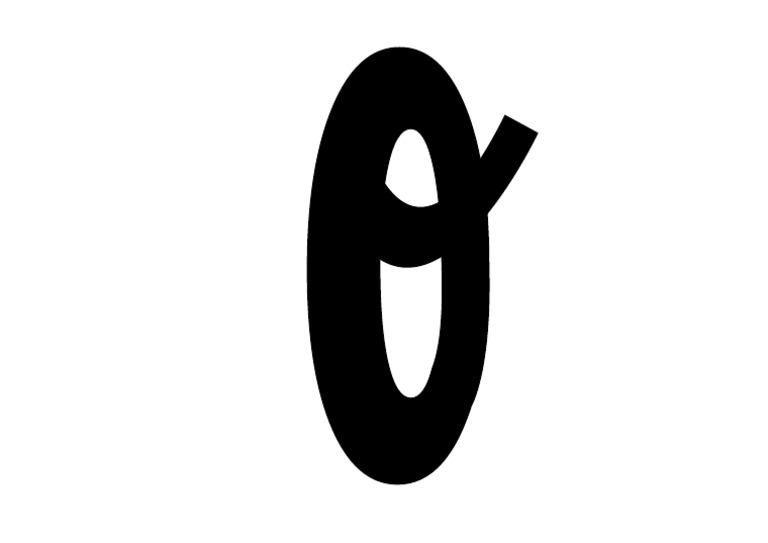 Letra o en Cursiva | PDF