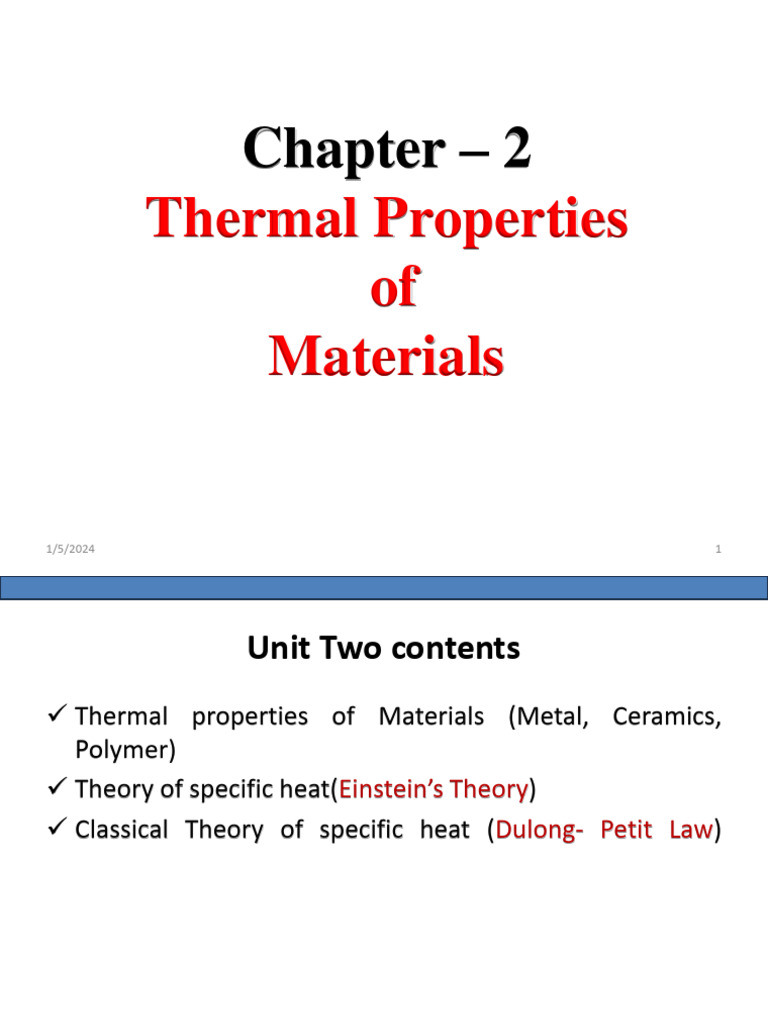 3rd - Year - PPT - Chapter 2 PDF | PDF | Thermal Expansion | Heat