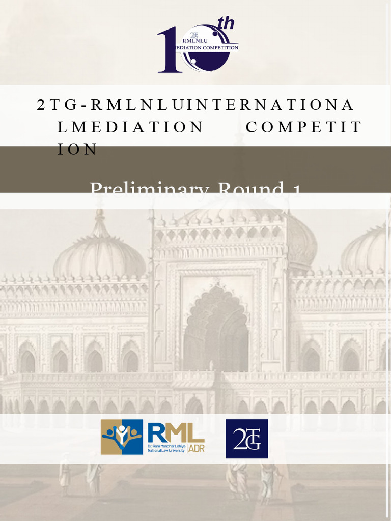 Preliminary Round 1- General Information (AutoRecovered) | PDF | Mediation | Arbitration