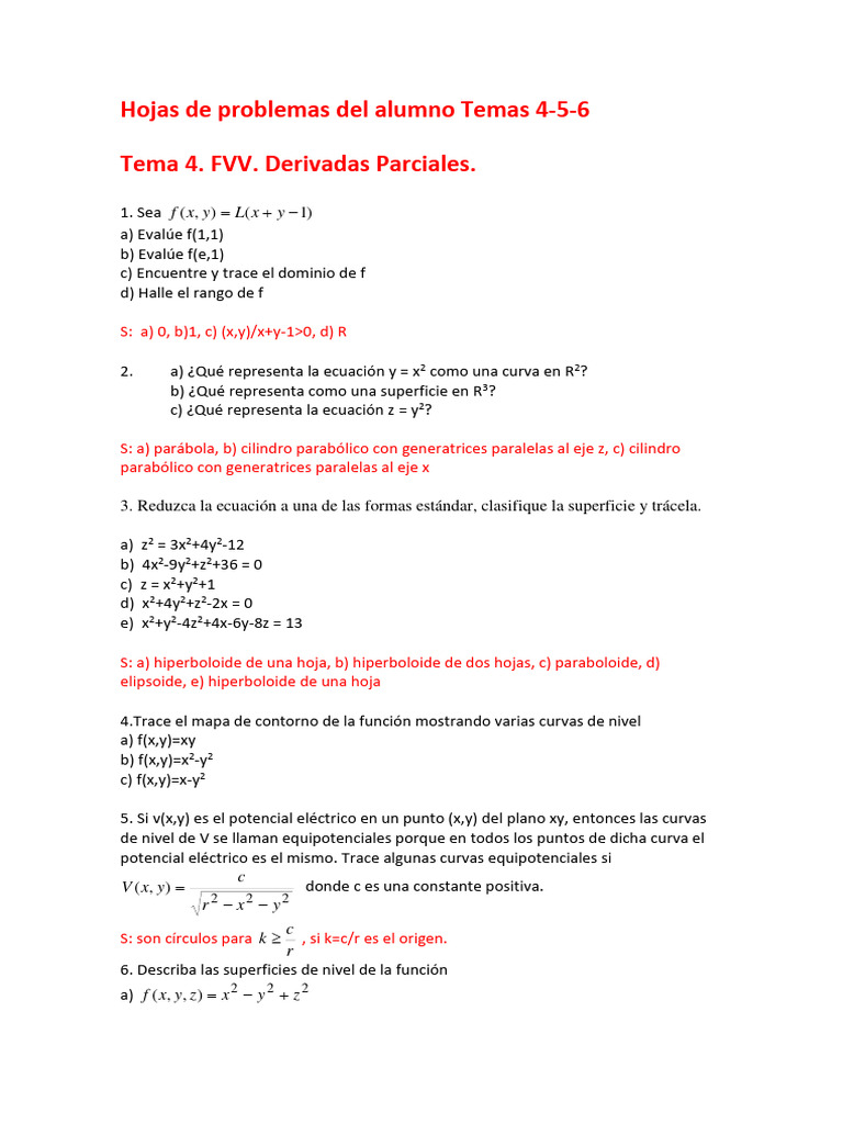 Ejercicios Alumnos Tema 4 5 6 2 Pdf Geometría Euclidiana
