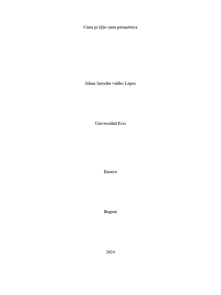 Cinta Pi | PDF | Pi | Medición