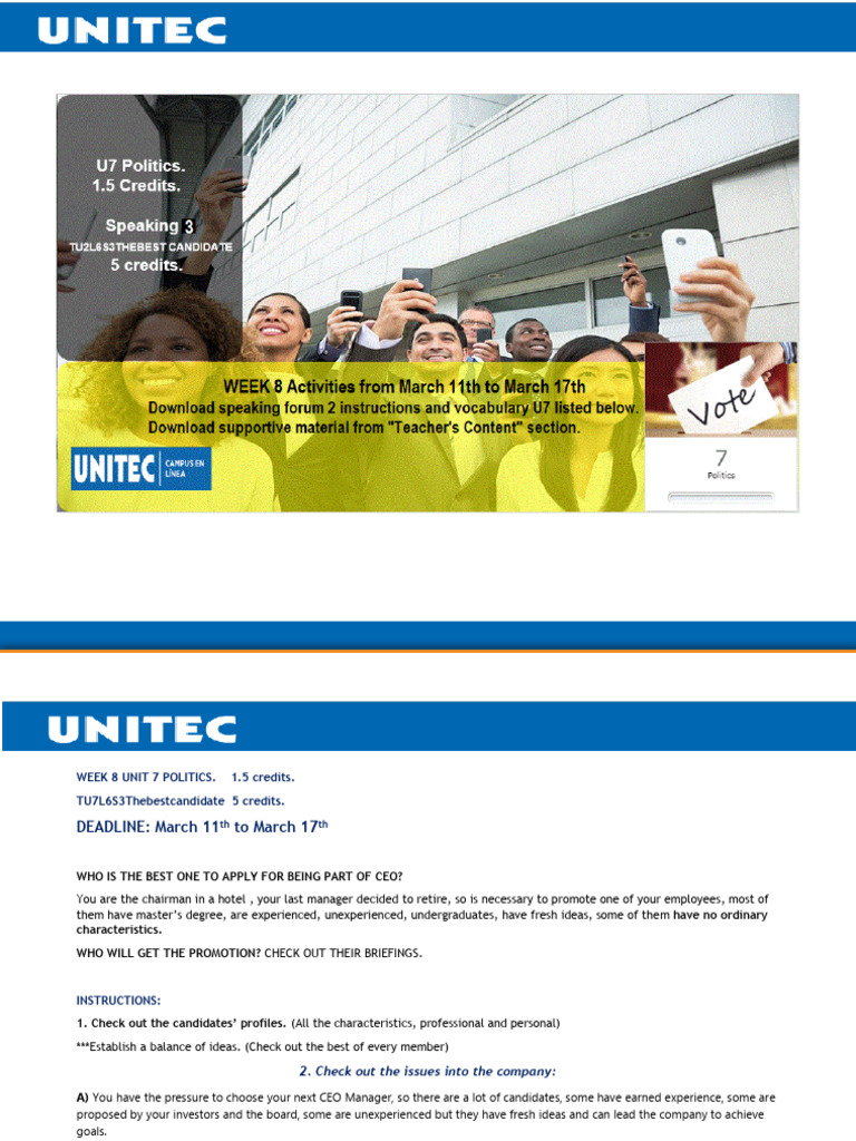 TU7 L6 S3 Thebestcandidate | PDF