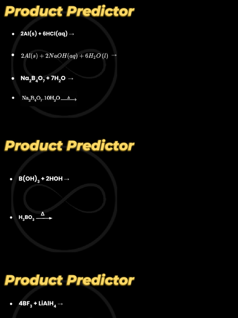Product Predictor Inorganic | PDF | Molecules | Materials