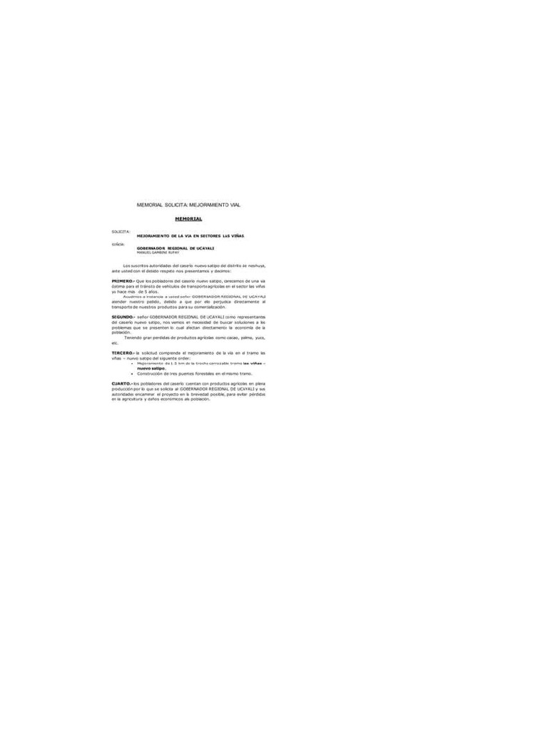 Memorial | PDF