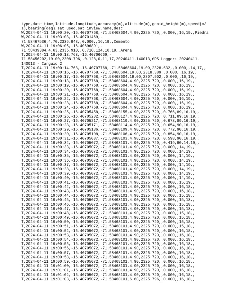 20240411-140013 - Carguio 2 | PDF | Navigation | Geodesy