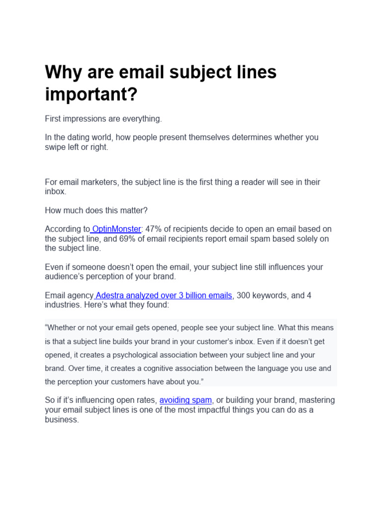 Encharge Email Marketing Content - Why Are Email Subject Lines ...