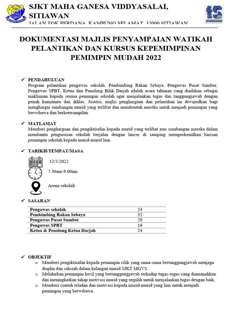 DOKUMENTASI WATIKAH PELANTIKAN 2022 (2) | PDF