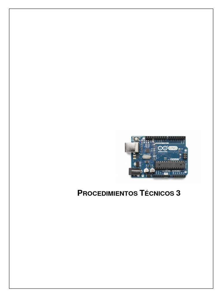 Procedimientos Tecnicos 3 - 2024 PDF | PDF | Microcontrolador | Arduino