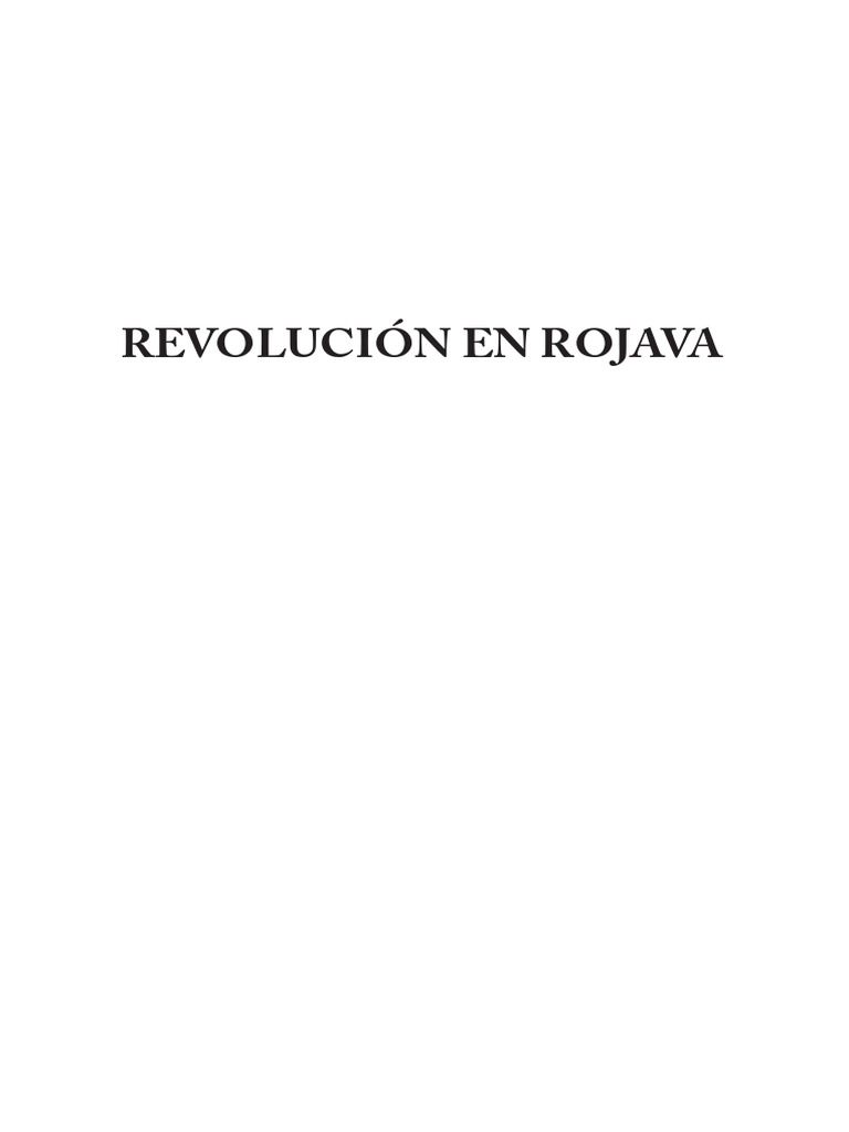 Rojava en Revolucion Esp | PDF | Nación | Democracia