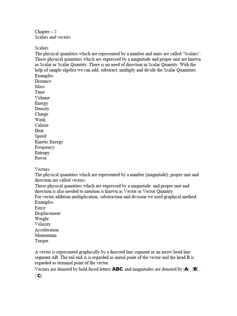Chapter - 2 Elevenh | PDF | Euclidean Vector | Mechanical Engineering