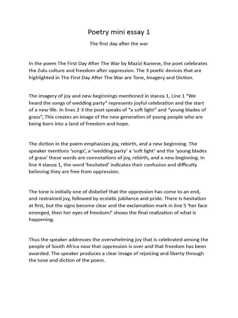 Poetry Mini Essay 1 | Download Free PDF | Macbeth | Poetry