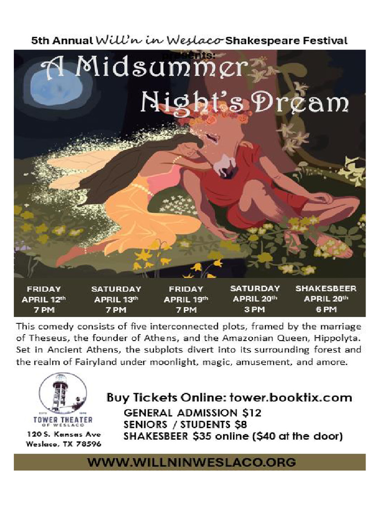 Shakespeare's Comedy in A Midsummer Night's Dream | PDF | William ...