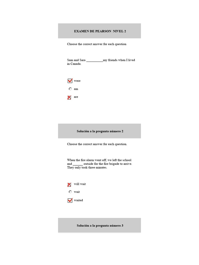Pearson Level 2 Exam Practice Questions | PDF | Language Arts & Discipline