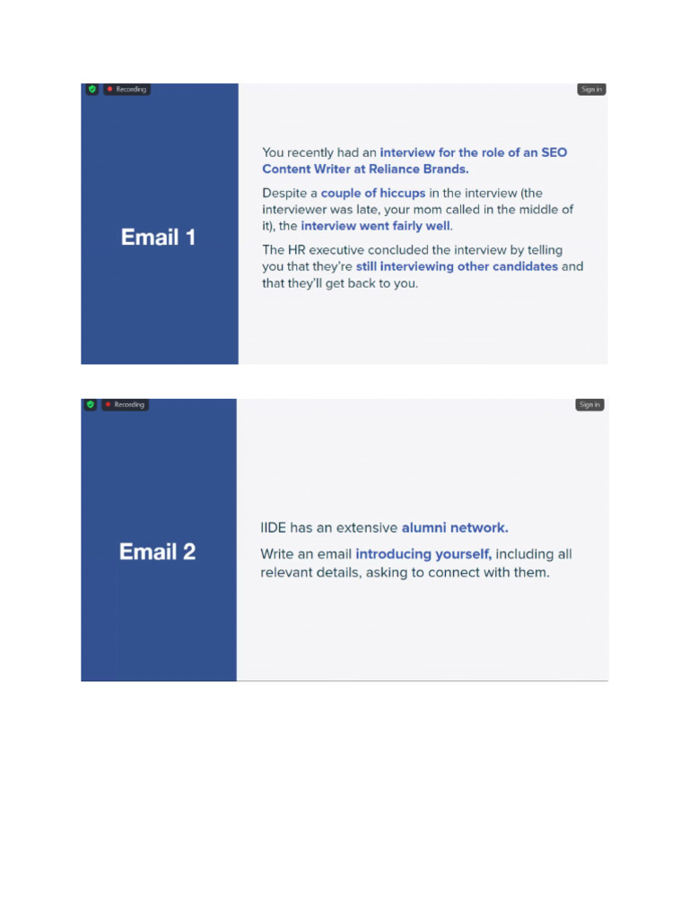 Email Assignment | PDF