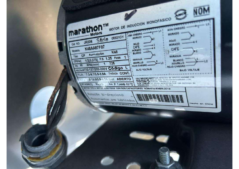 Placa Tecnica Motor Marathon | PDF