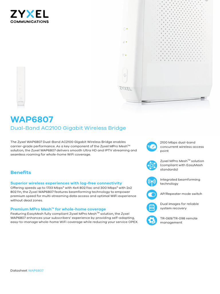 WAP6807_Datasheet_1 | PDF | Wi Fi | Ieee 802.11