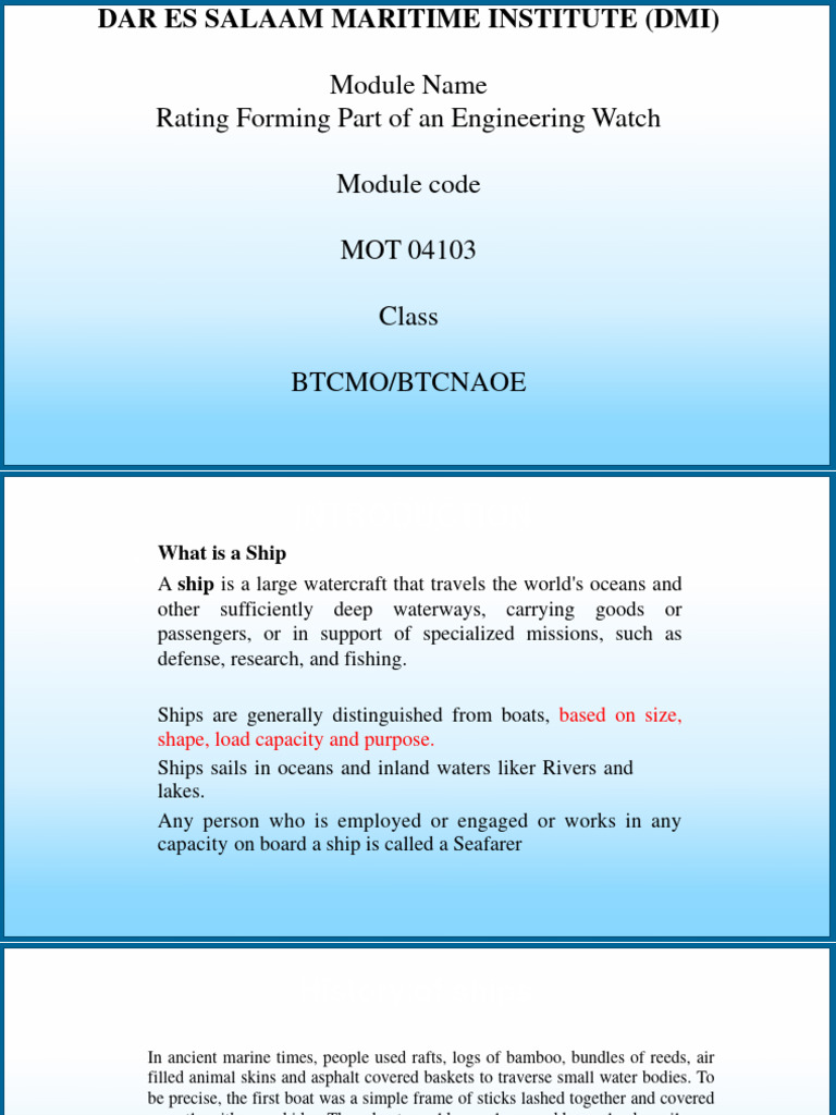 Overview of Ship Types and Functions | PDF | Ships | Boats