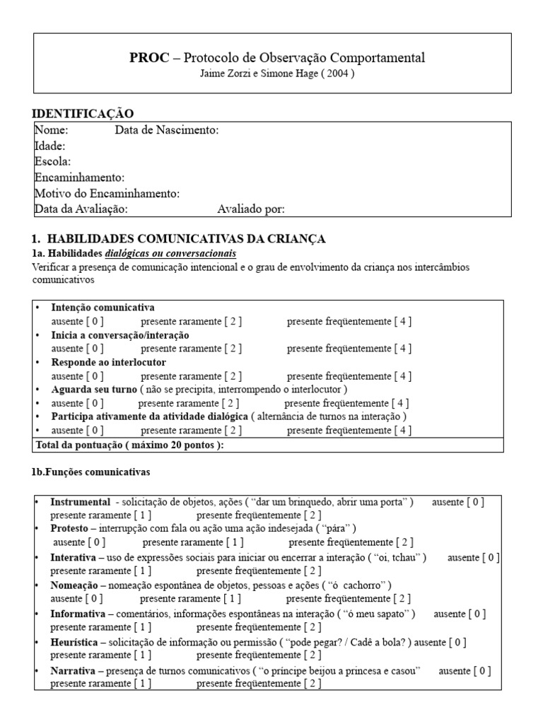 Protocolo Proc | Download grátis PDF | Comunicação | Linguística