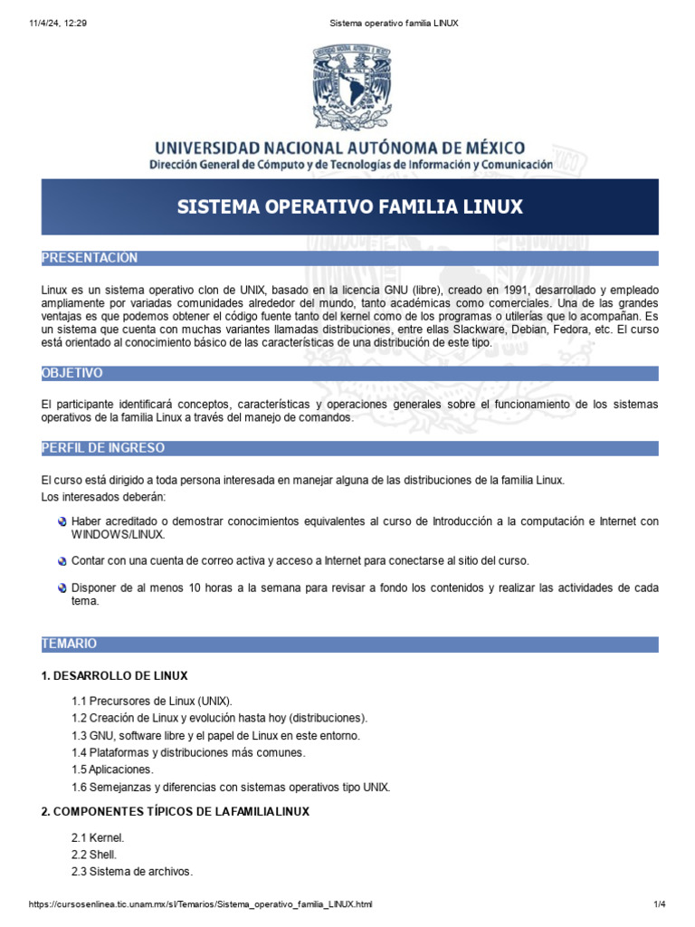 Curso Básico de Linux: Comandos y Uso | PDF | Distribución de Linux | Ñu
