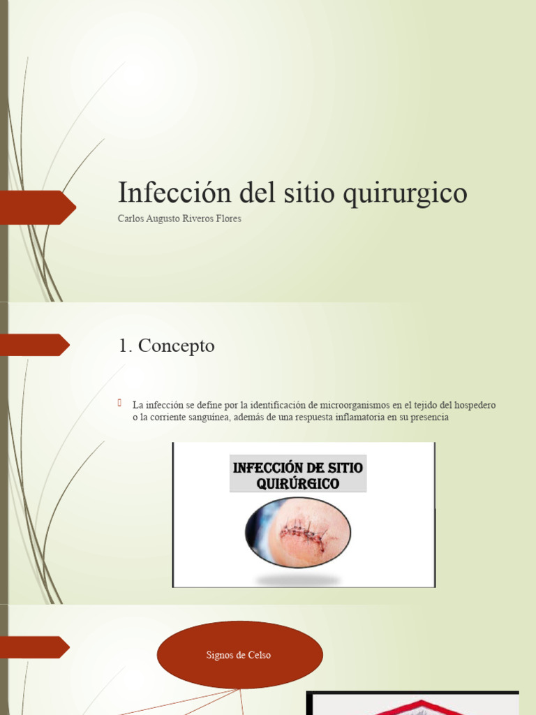 Infección Del Sitio Quirurgico VERSION CASI CONCLUIDA 2 | PDF | Infección | Las bacterias