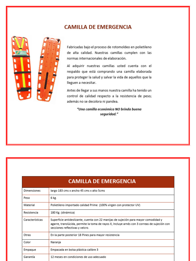 Ficha Tecnica Camilla | PDF | Historia