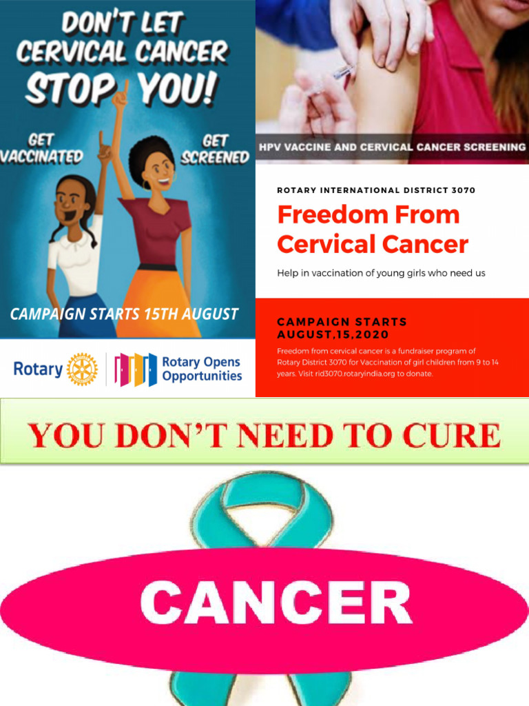 District 3070 Freedom From Cervical Cancer Presentation | PDF