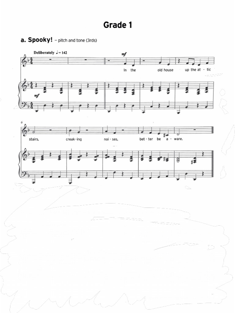 Grade 1a Spooky | PDF