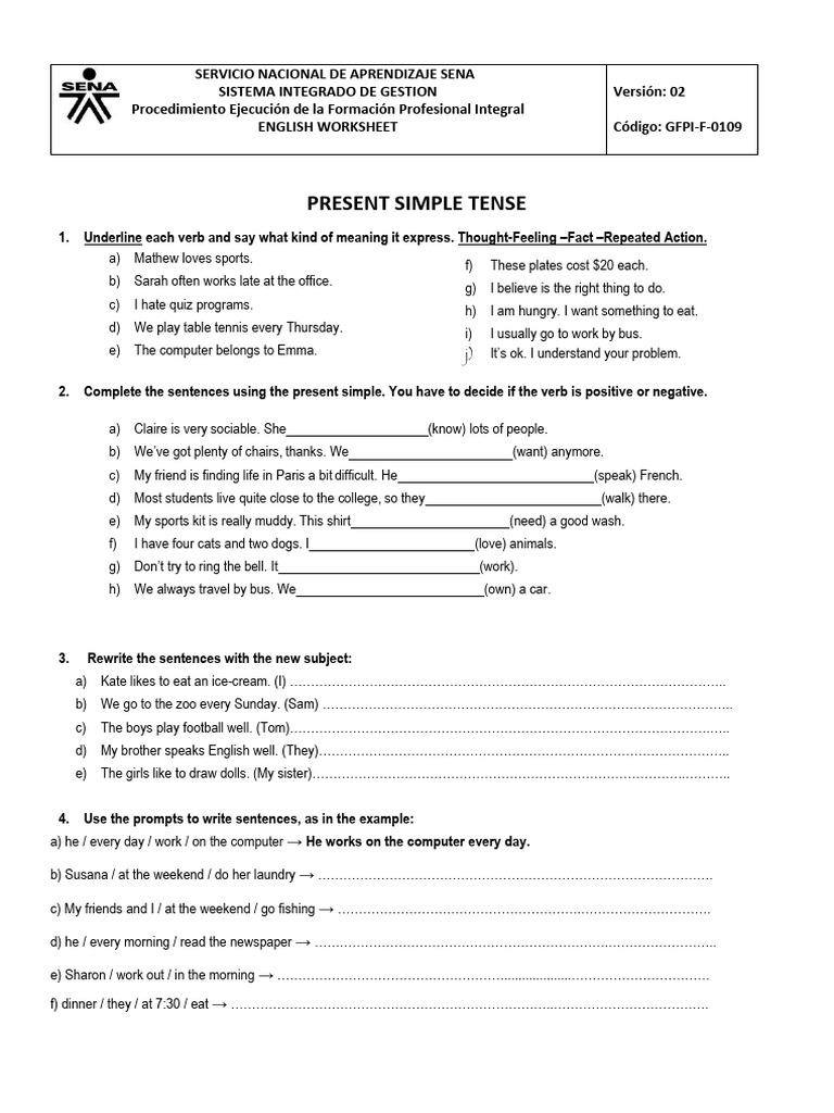 English Practice for SENA Learners | PDF | Linguistic Typology | Languages