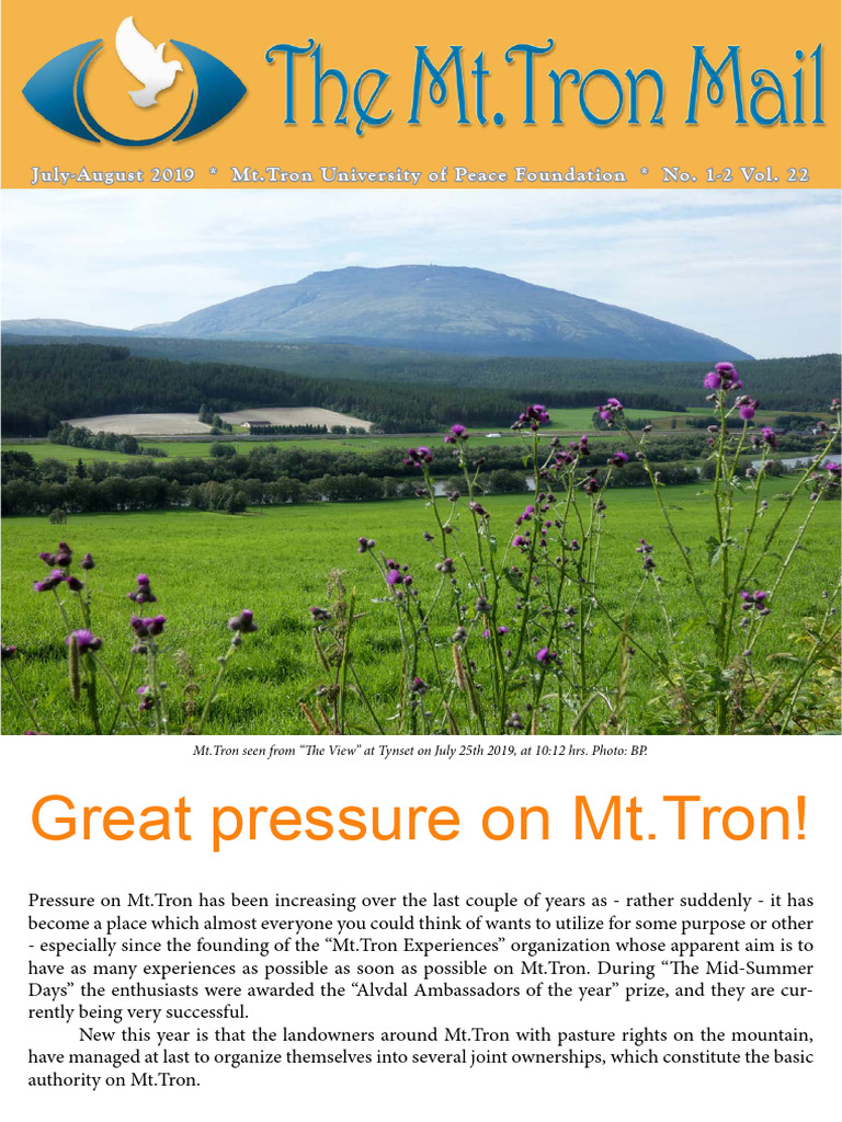 Great Pressure On MT - Tron!: July-August 2019 MT - Tron University of ...