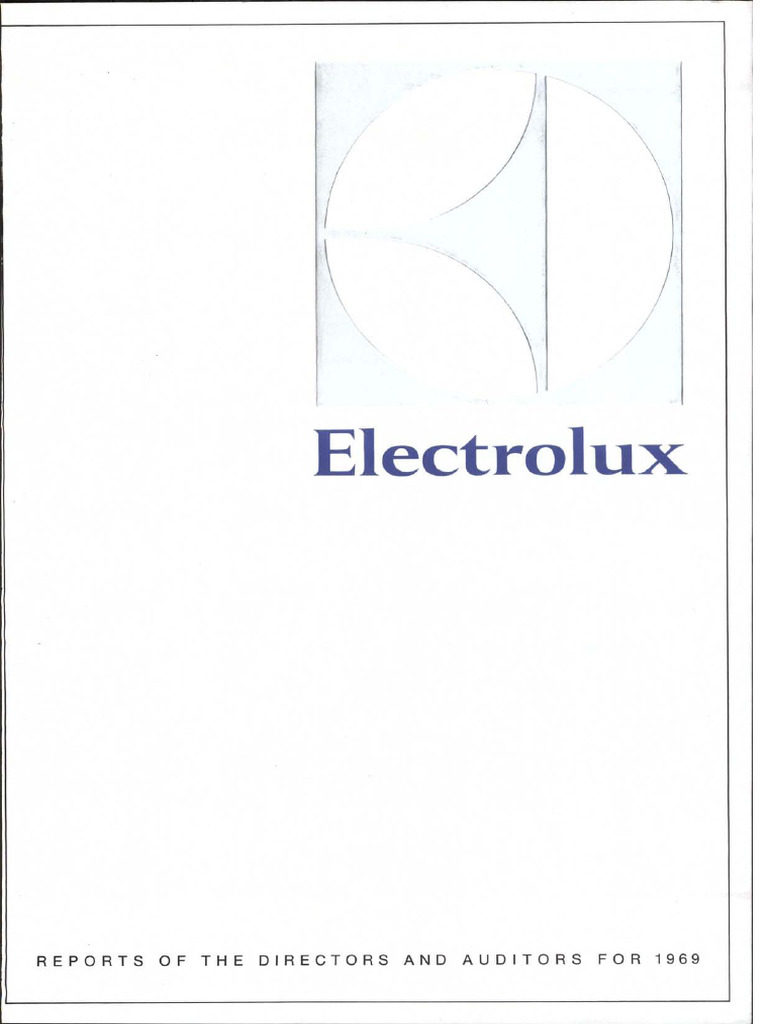 Electrolux Annual Report 1969 English | PDF